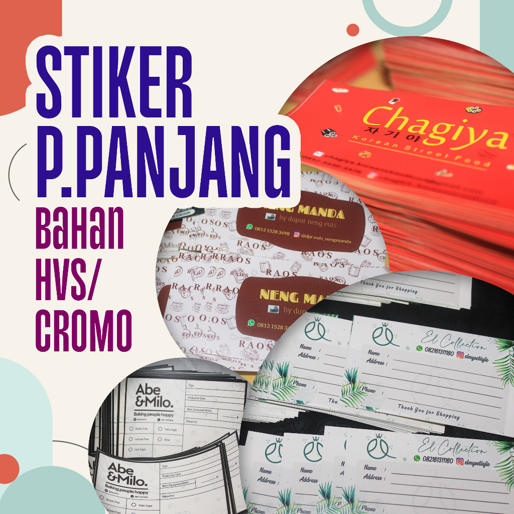 Jual Cetak Stiker Custom Bentuk PERSEGI PANJANG | Bikin Stiker berbagai ...