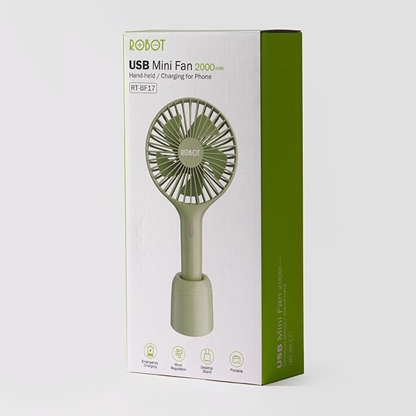 Jual ROBOT Kipas Angin Mini ROBOT Mini Fan RT-BF17 - Garansi Resmi 1 ...