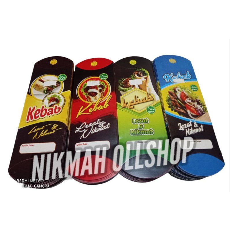Jual Shopee brand box kebab premium 100 lembar / kemasan kebab premium ...