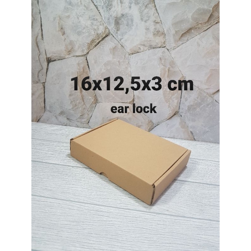 Jual Kardus Box 16x12,5x3 cm Karton DieCut Ear Lock | Shopee Indonesia