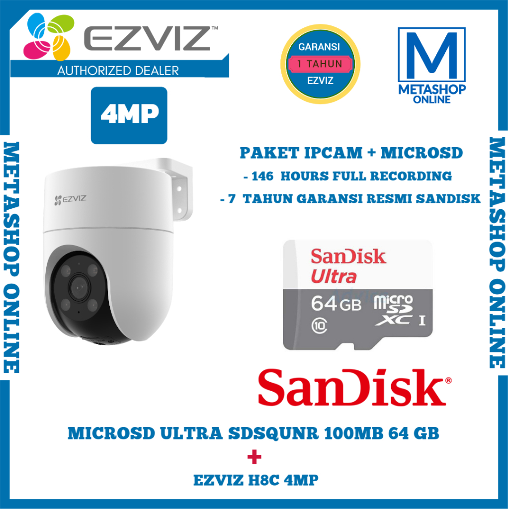 Jual Ezviz H8C IP Cam OUTDOOR Pan & Tilt CCTV Camera WiFi | Shopee ...