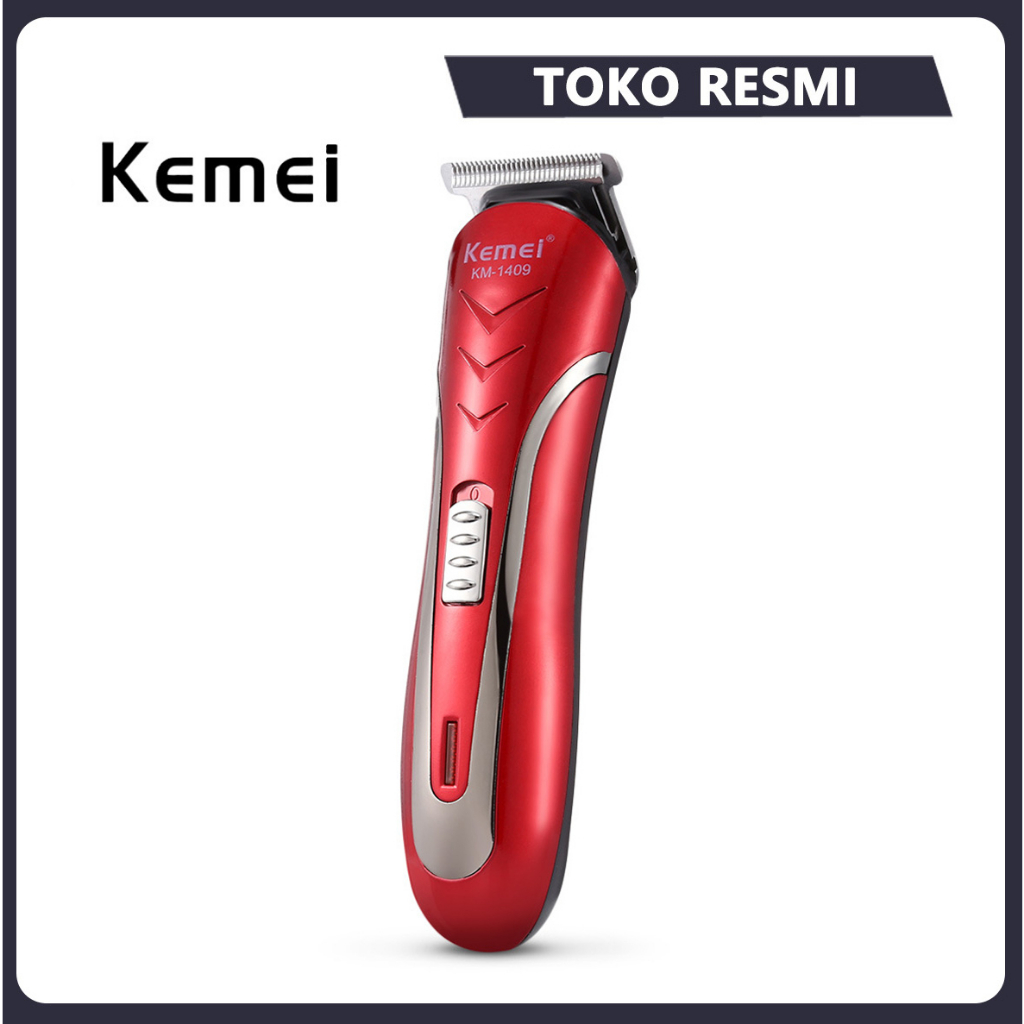 Jual KEMEI alat cukur rambut elektrik KM-1409/hair clipper Cordless Professional pemotong rambut ...