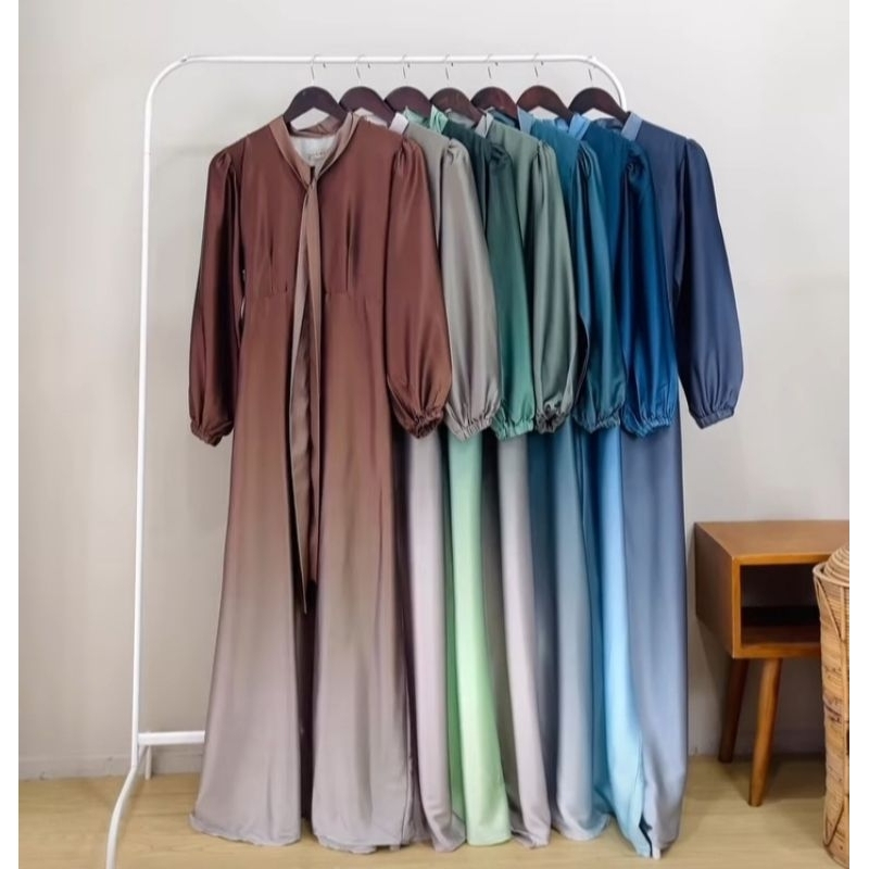 Jual Aurora Dress Armani Silk Gradasi,Baju silk premium | Shopee Indonesia