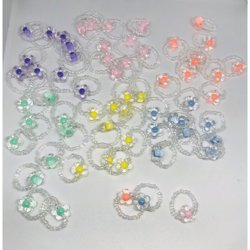 Jual cincin manik manik bunga sakura | Shopee Indonesia