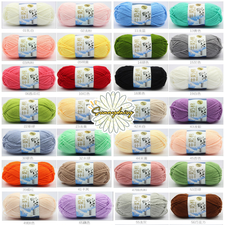 Jual Milk Cotton Yarn 5 ply | Shopee Indonesia
