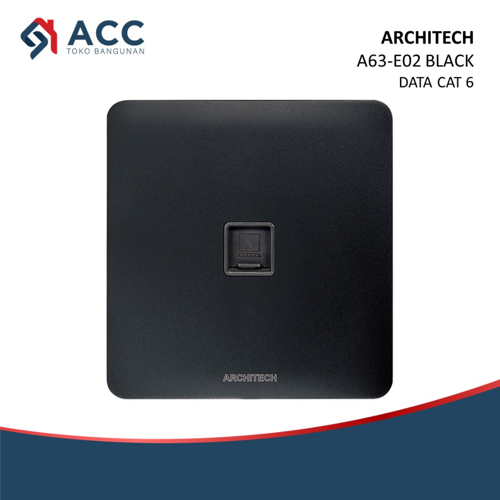Jual ARCHITECH INFINITY A63 BLACK SAKLAR STOP KONTAK FRAME | Shopee Indonesia