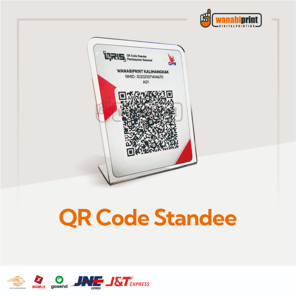 Jual Cetak Barcode Akrilik Acrylic Stand QR Code Scanner Generator ...