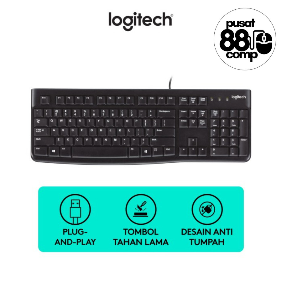 Jual Keyboard Kabel USB K120 Logitech | Shopee Indonesia