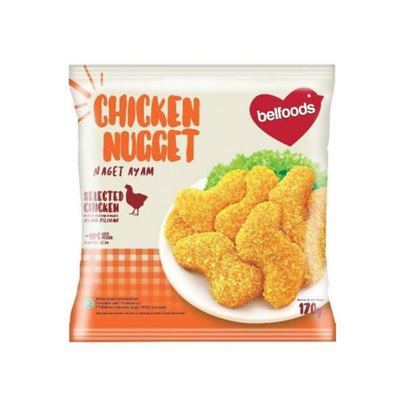 Jual BELFOODS CHICKEN NUGGET AYAM 170gr / NUGGET FROZEN MURAH / NUGGET ...