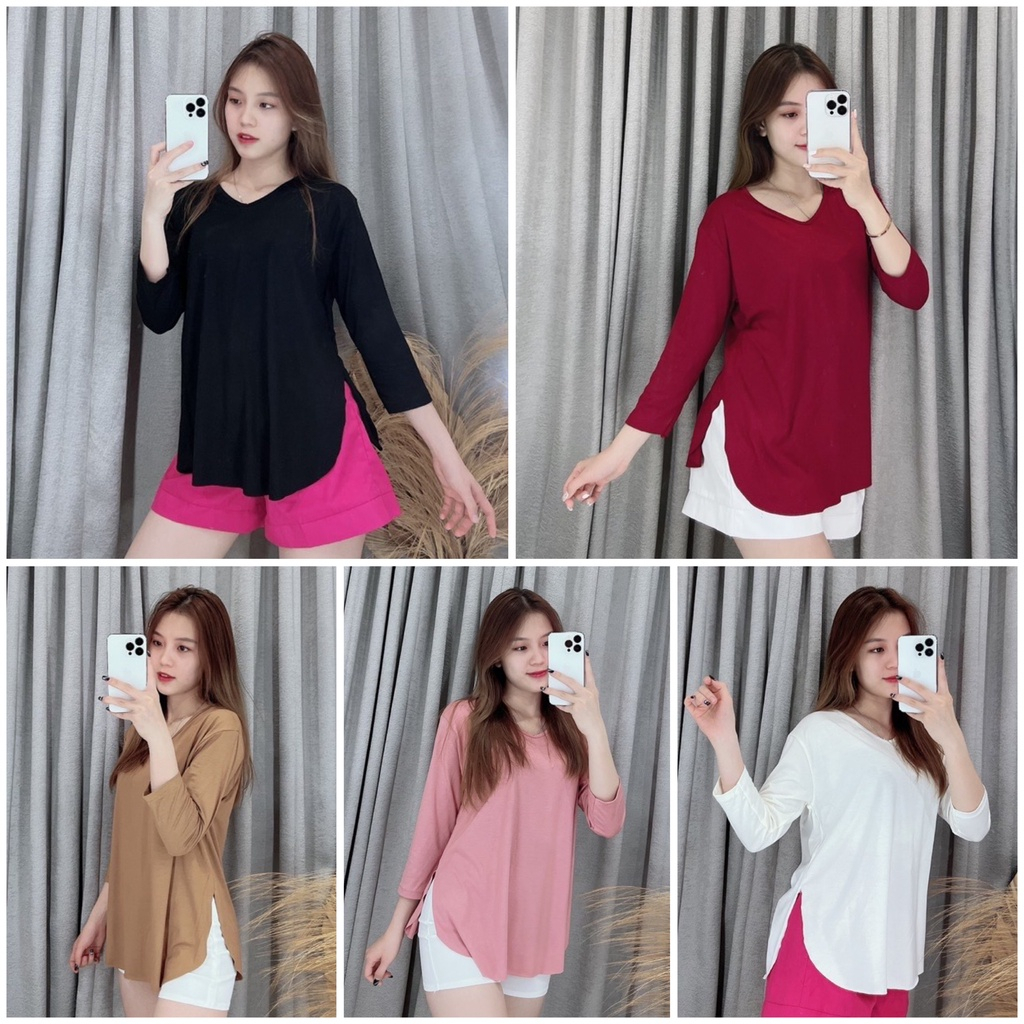 Jual Kaos Vneck Oversize 7/8 Kaos Slit Oversize Kaos Wanita Jumbo Kaos ... Jual Kaos Vneck Oversize 7/8 Kaos Slit Oversize Kaos Wanita Jumbo Kaos ...