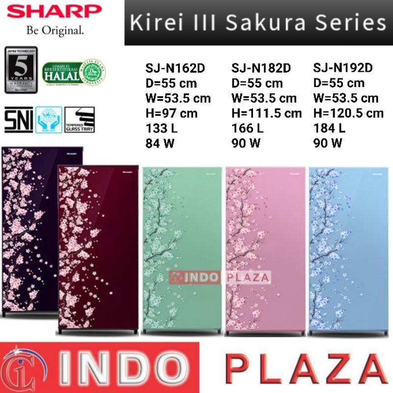 Jual KULKAS / LEMARI ES SHARP 1 PINTU SJ-162D / 182D / 192D SAKURA ...