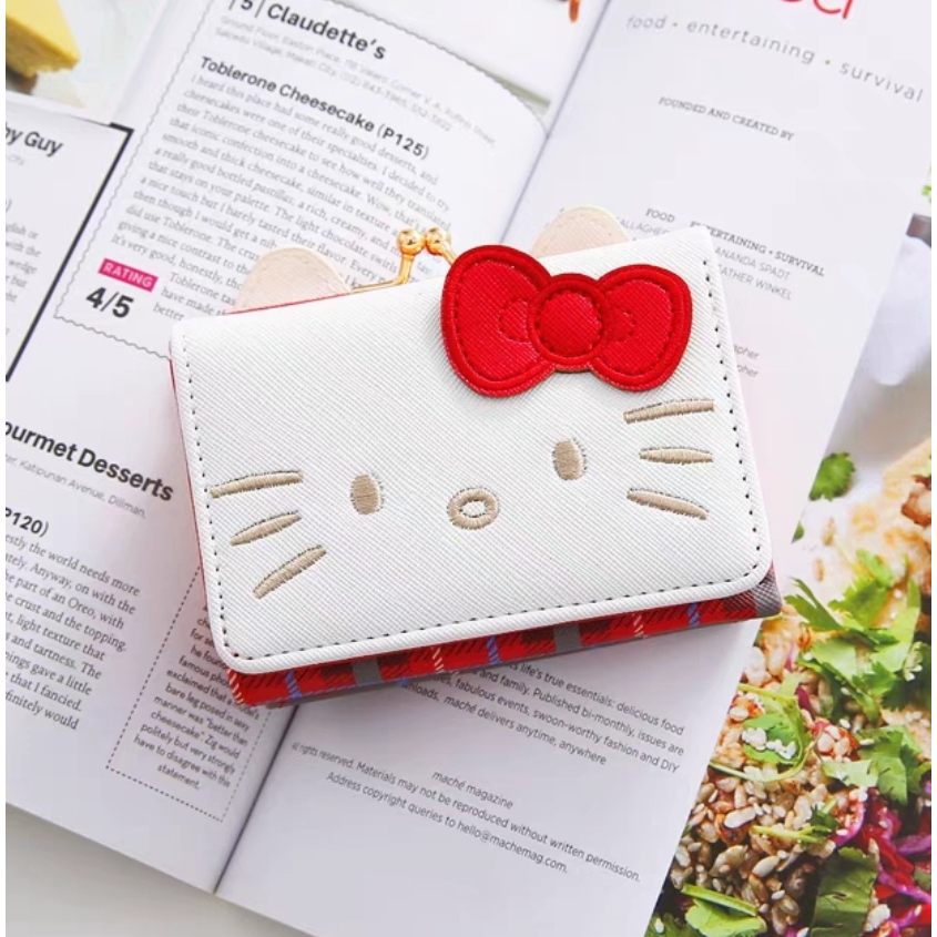 Jual Dompet Lipat Wanita Sanrio Face Hello Kitty My Melody Kuromi ...