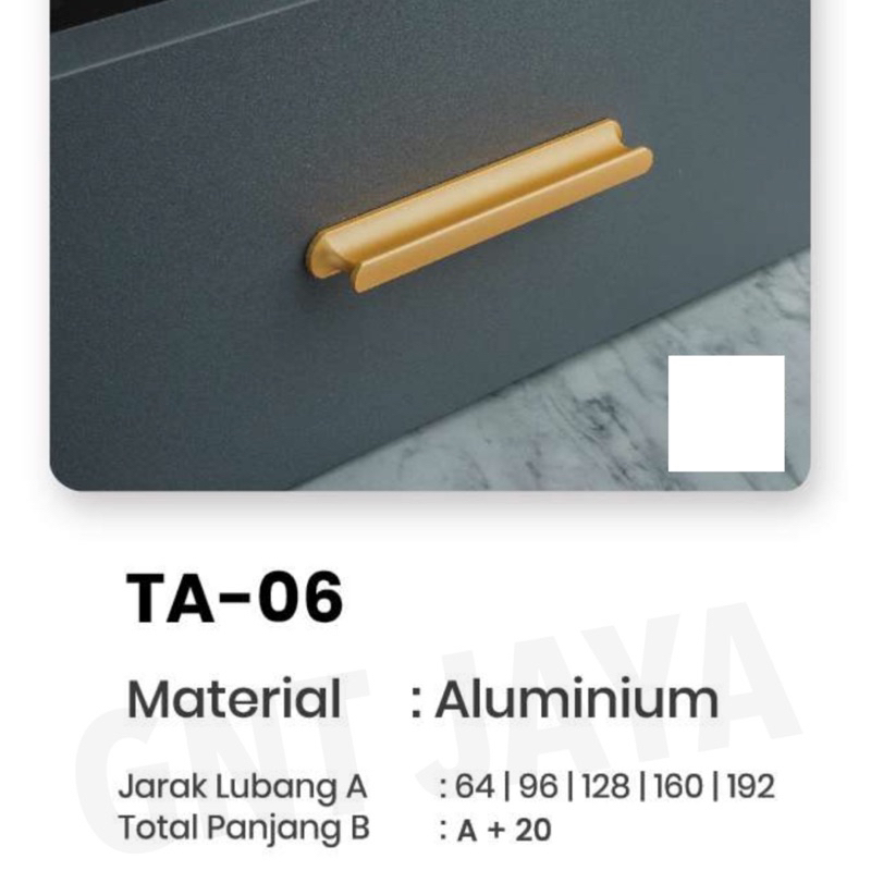 Jual handle HUBEN TA-06 hitam gold 64mm 96mm 128mm 160mm 192mm 64 96 ...