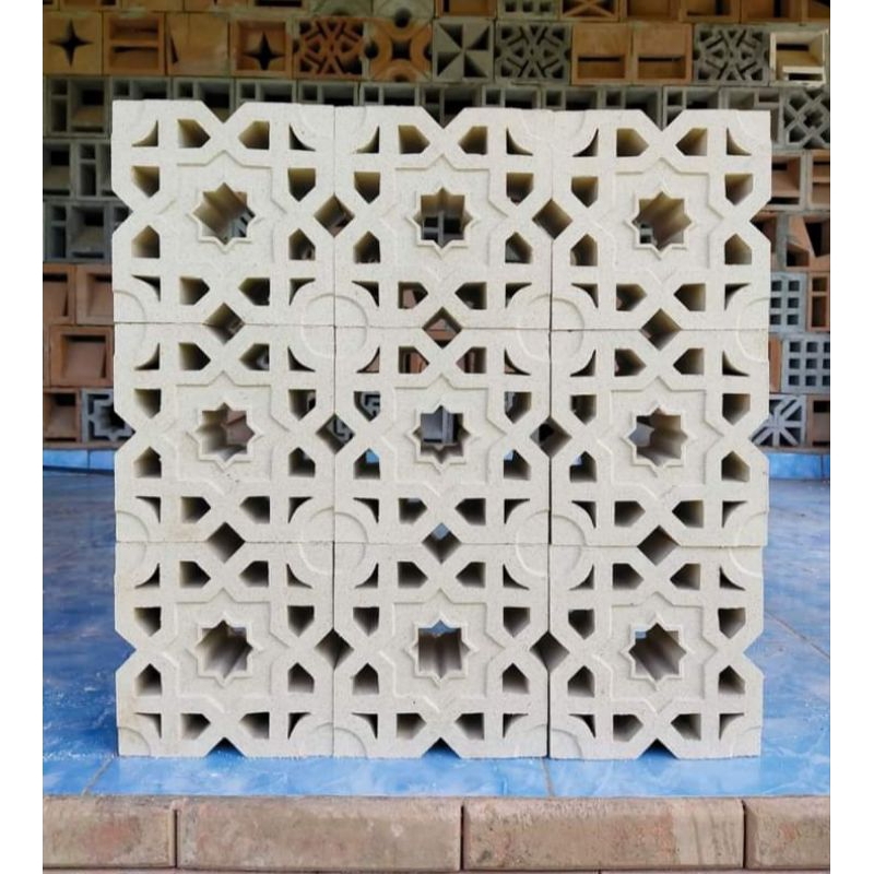 Jual roster/beton/modern/minimalis/lubang angin/roster motif melati ...