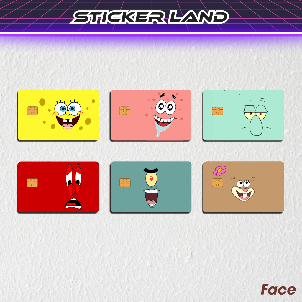 Jual Stiker ATM Spongebob Squarepants Face - Stiker Kartu ATM Vinyl ...