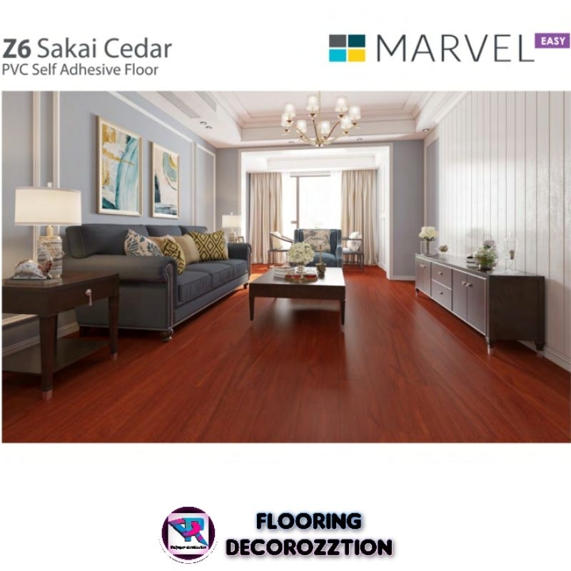 Jual Vinyl stiker lantai murah VINYL KOREA 2mm vinyl motif kayu ...