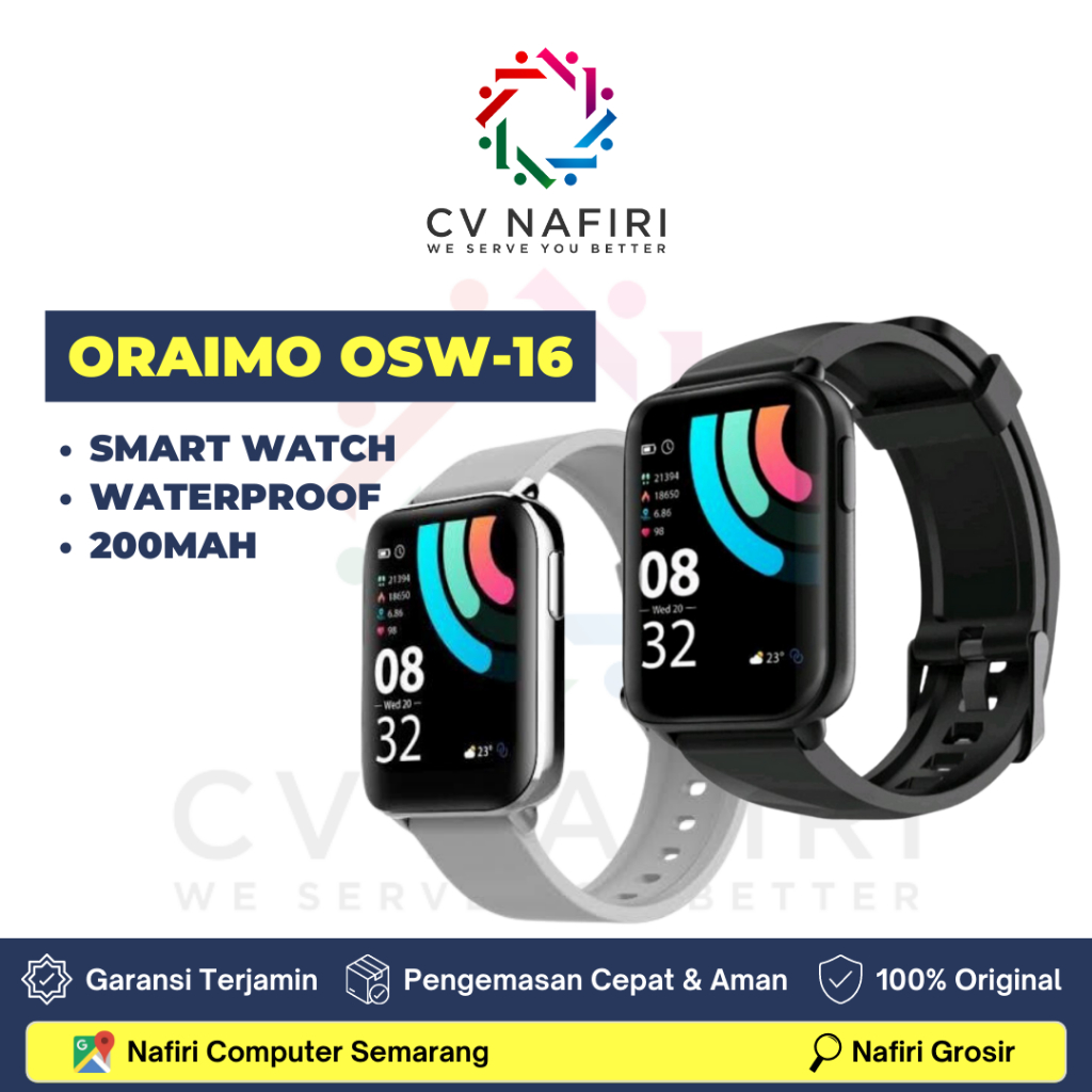 Jual SMART WATCH ORAIMO WATCH OSW-16 BLUETOOTH WATERPROOF ULTRA SLIM ...