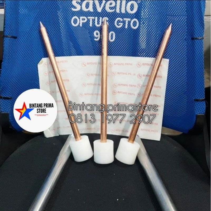 Jual Paket Splitzen Petir 5/8" Full Tembaga 30cm + Sok Teflon + Pipa 3/ ...