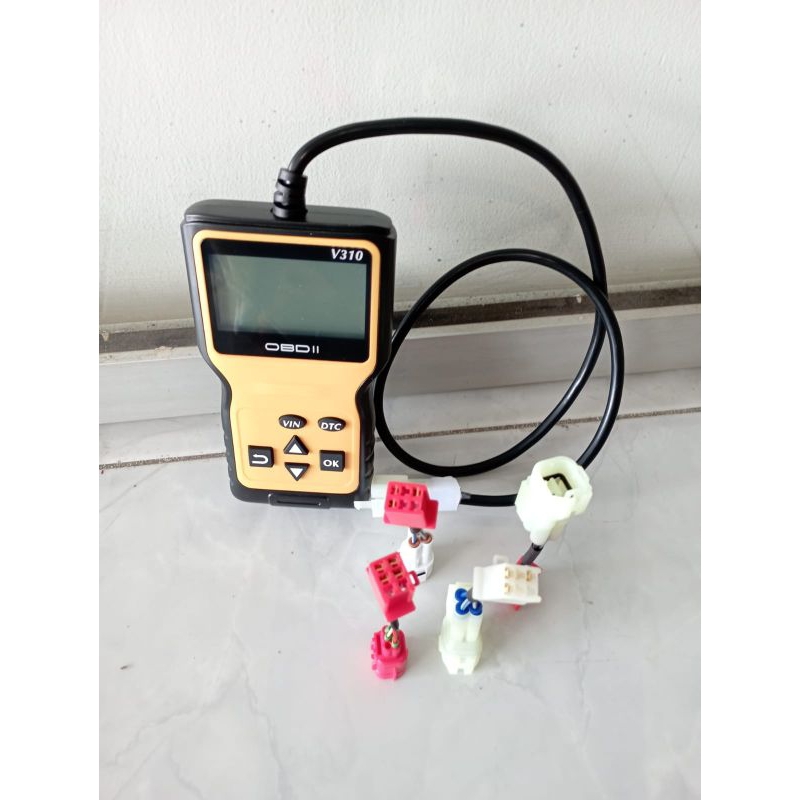 Jual ALAT SCANNER MOTOR INJEKSI OBD2 3 SOCKET | Shopee Indonesia