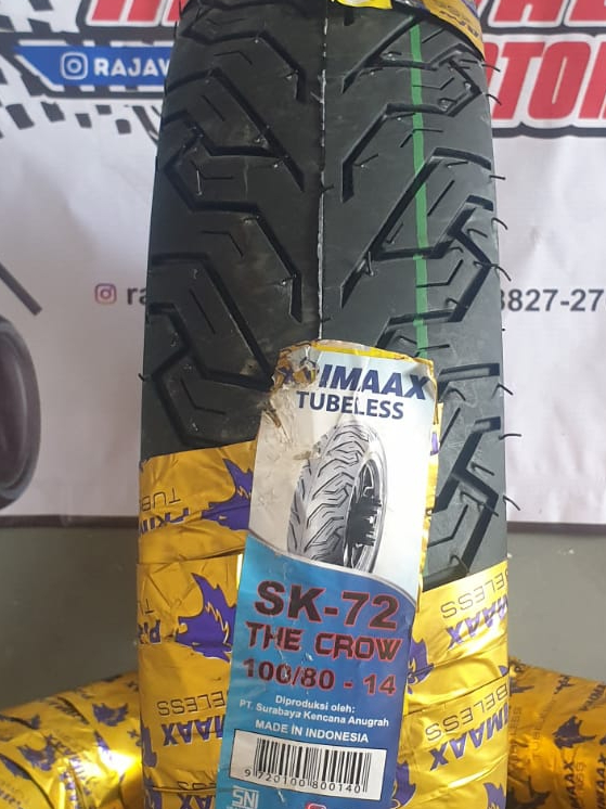 Jual BAN PRIMAAX SK 72 100/80 RING 14 TUBLESS MURAH UNTUK DEPAN PCX 150 & VARIO 160 BISA JUGA ...