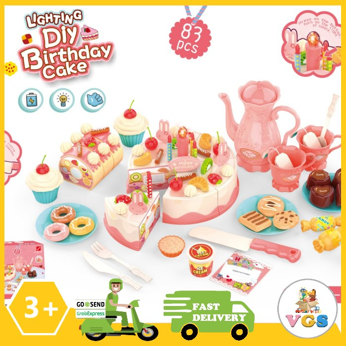 Jual Variety Goods Shop Mainan Anak Potong Kue Ulang Tahun DIY Birthday ...