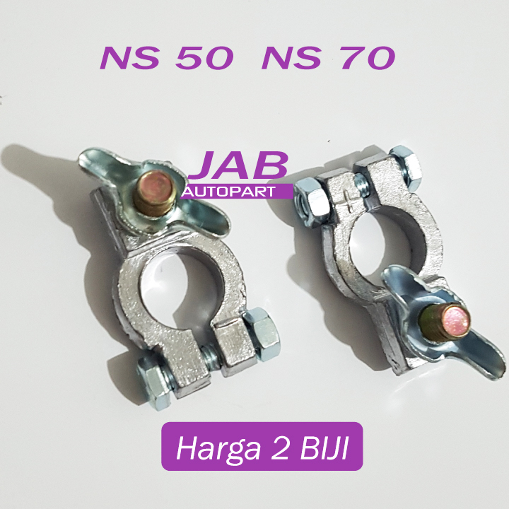 Jual Terminal Accu Klem Kepala Aki Timah Mobil Lobang Besar NS50 NS70 ...