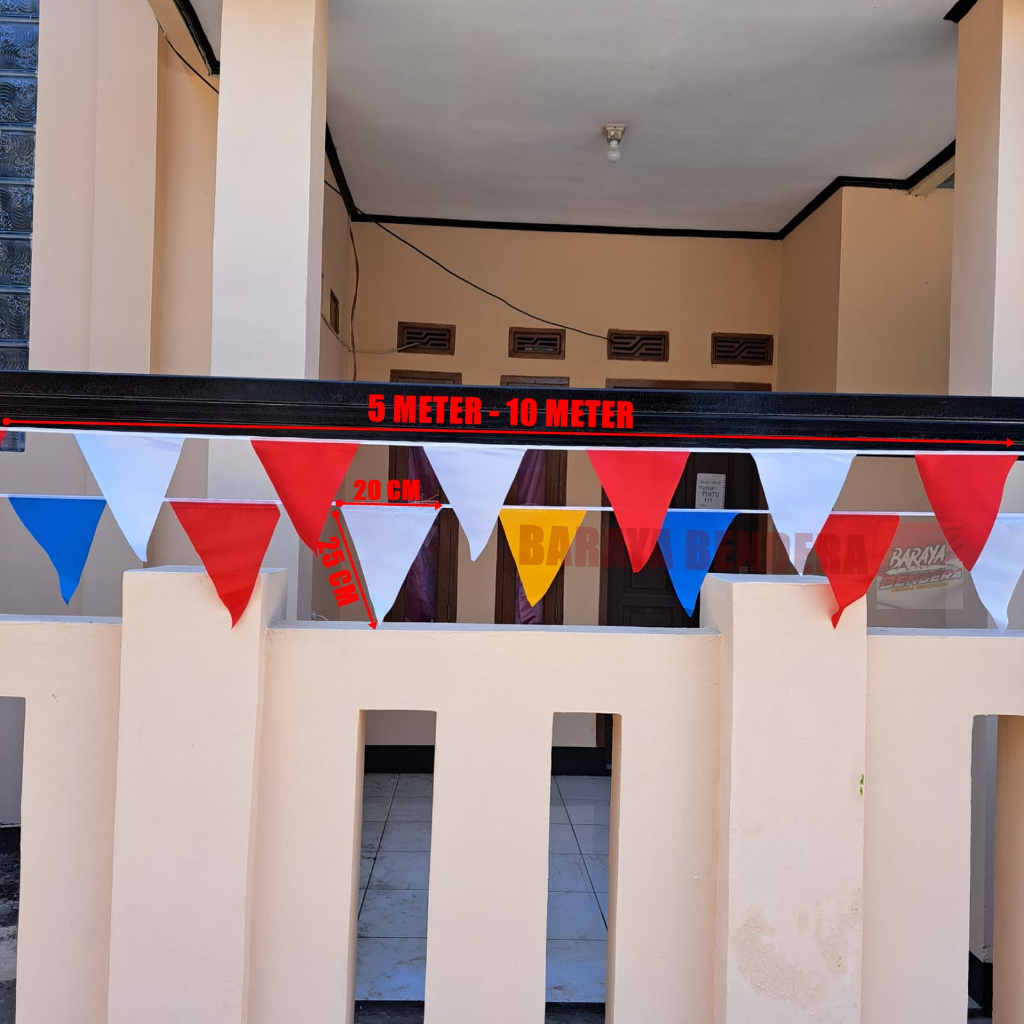 Jual BENDERA RENTENG WARNA - WARNI MERAH PUTIH MURAH | Shopee Indonesia