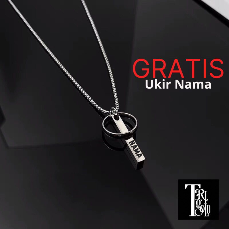 Jual KALUNG TITANIUM PRIA MODEL KOREA KALUNG TITANIUM PRIA KEREN ANTI ...