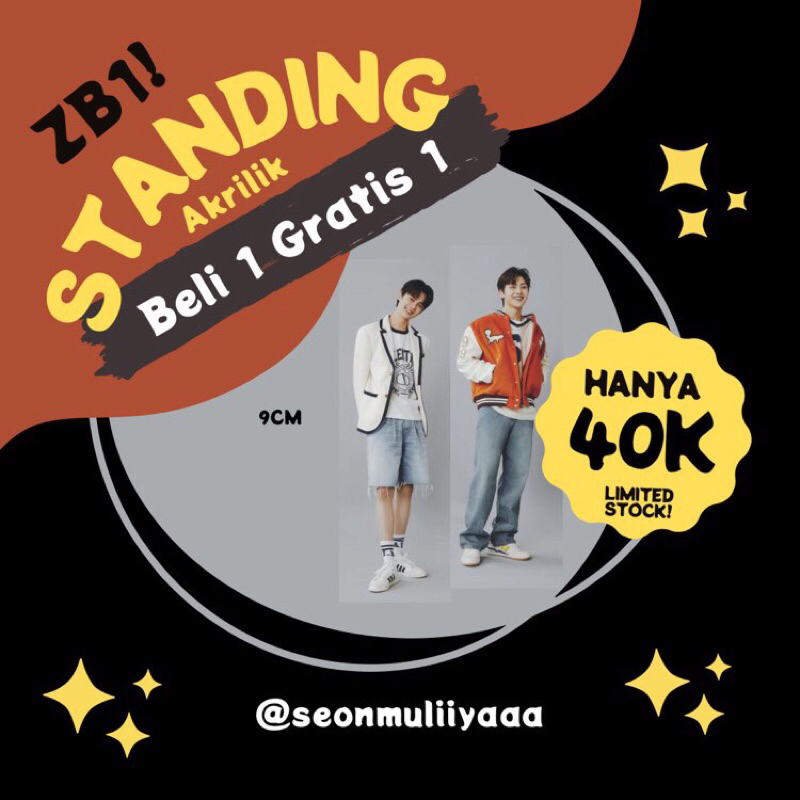 Jual PO STANDEE AKRILIK ZEROBASEONE ZB1 | Shopee Indonesia