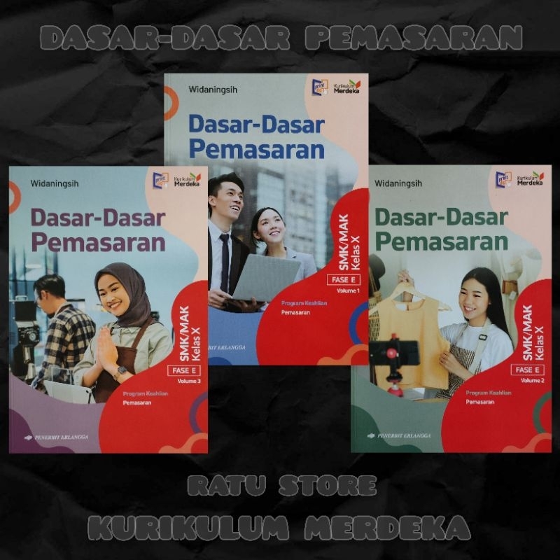 Jual Buku Kurikulum Merdeka Dasar Dasar Pemasaran SMK Kelas 10 X 1 Volume 1 2 3 Original ...