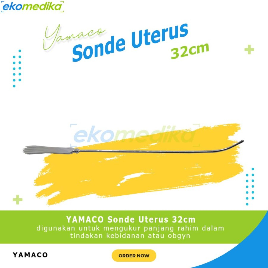 Jual Sonde Uterus / Uterine Sonde 32cm YAMACO YMC-316 Sims Uterine Sound 32cm | Shopee Indonesia