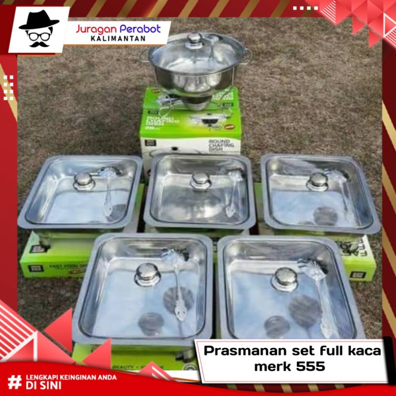 Jual Prasmanan Set 555 Stainless / Prasmanan Set Fast Food dish 5+1 ...