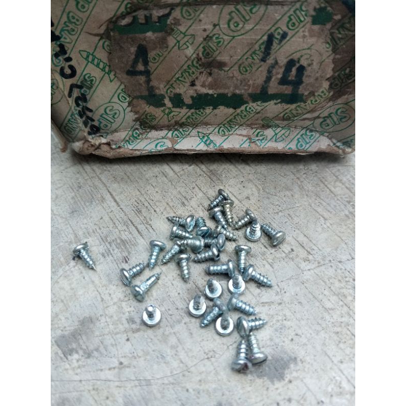 Jual Sekrup Philip PH #4 x 1/4" Self Tapping Screw (-) 100 bh SIP Brand ...