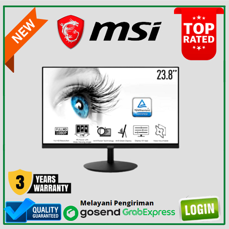 Jual MSI PRO MP242 MONITOR [1080p, 75Hz] | Shopee Indonesia