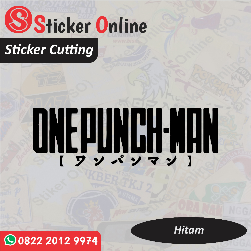 Jual Stiker Logo One Punch Man | Sticker Cutting One Punch Man Motor ...