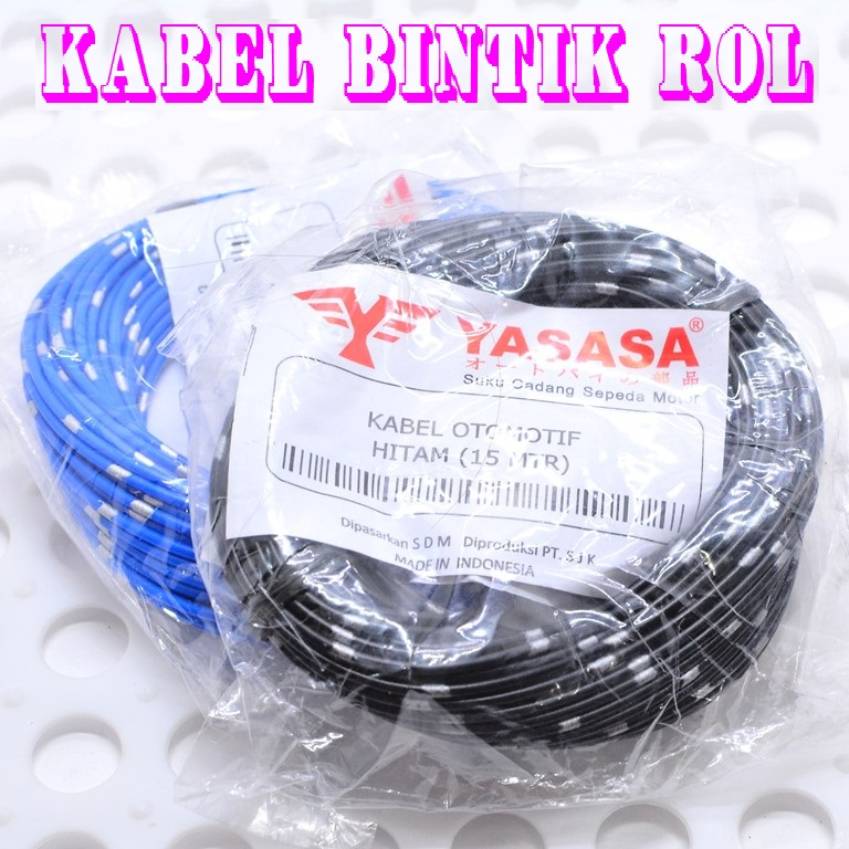 Jual KABEL BINTIK OTOMOTIF 15 METER 15M ROL GULUNGAN METERAN | Shopee ...