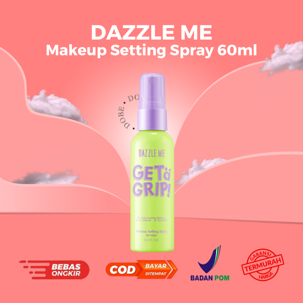 Jual DAZZLE ME Get A Grip Makeup Setting Spray Dewy Fix - 60ml | Shopee ...