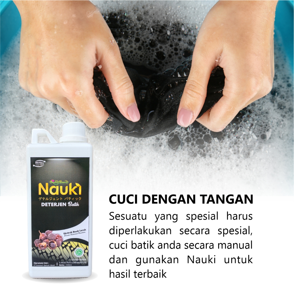 Jual Nauki Deterjen Khusus Batik Pembersih Kain Pakaian Batik Formula ...