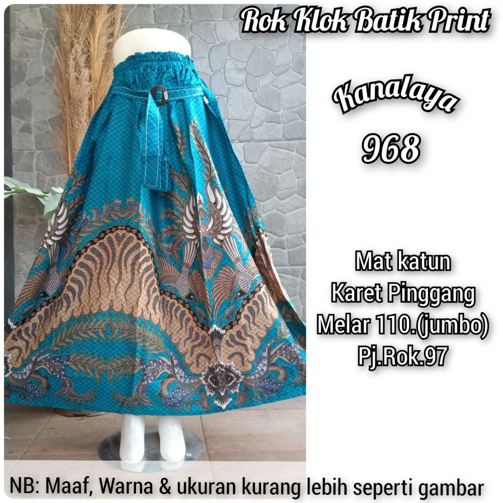 Jual Rok Batik Panjang Dewasa Jumbo Klok Payung Modern Terbaru Bahan Katun || Kanalaya Series ...