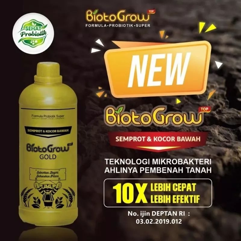 Jual BiotoGrow Gold New DECOMPOSER biotogrow gold PEMBUAT KOMPOS ...