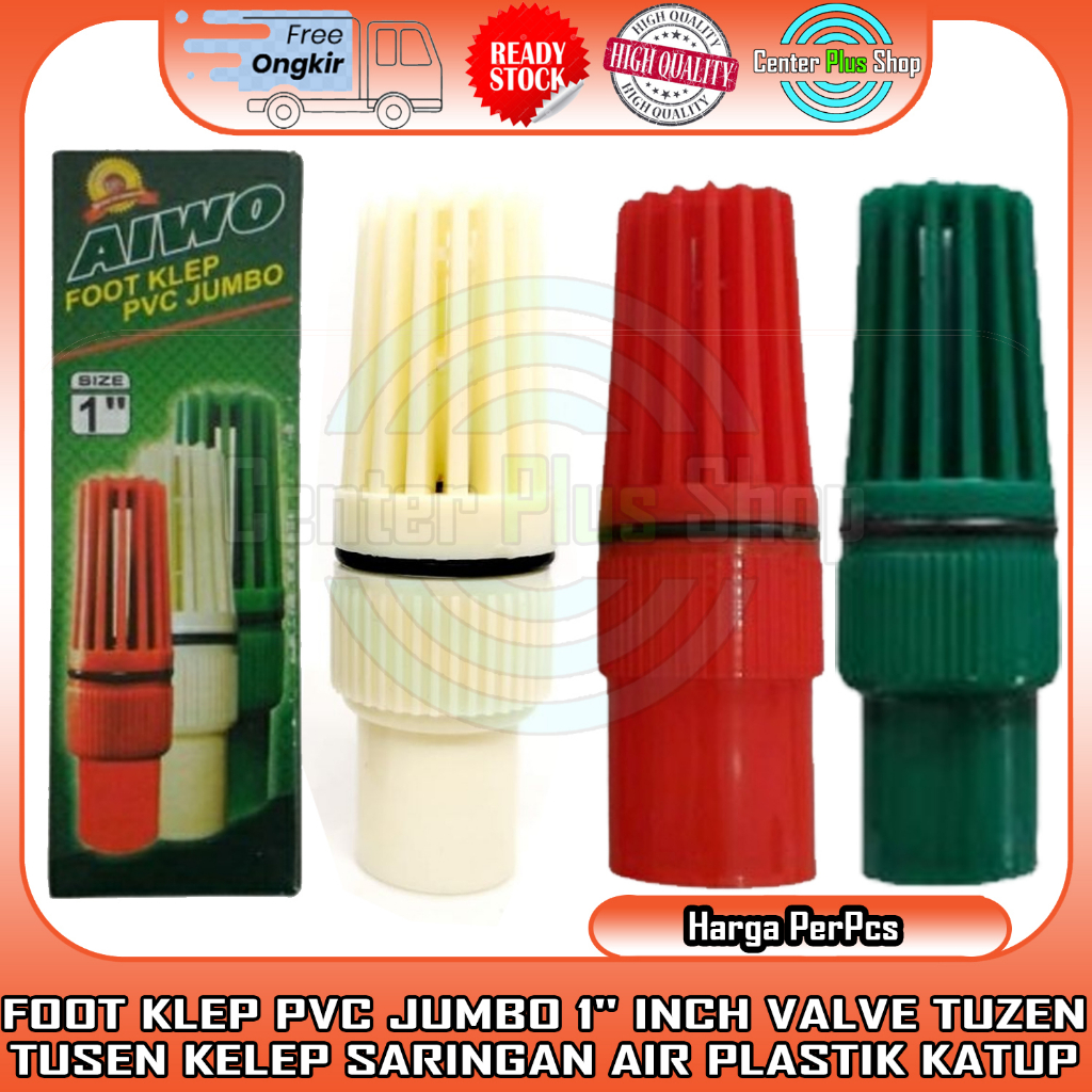 Jual FOOT KLEP PVC JUMBO 1" INCH VALVE TUSEN KELEP SARINGAN AIR PLASTIK ...