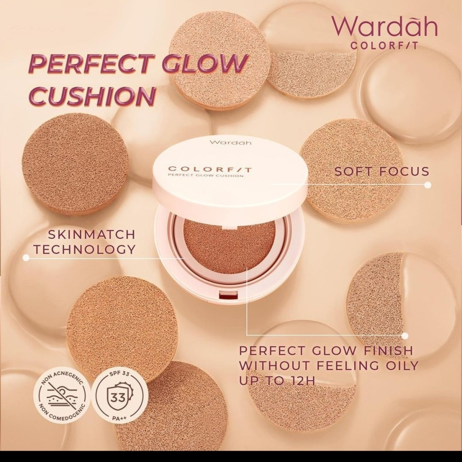 Jual [REFILL] Wardah Refill Colorfit Perfect Glow Cushion SPF 33 PA++ ...