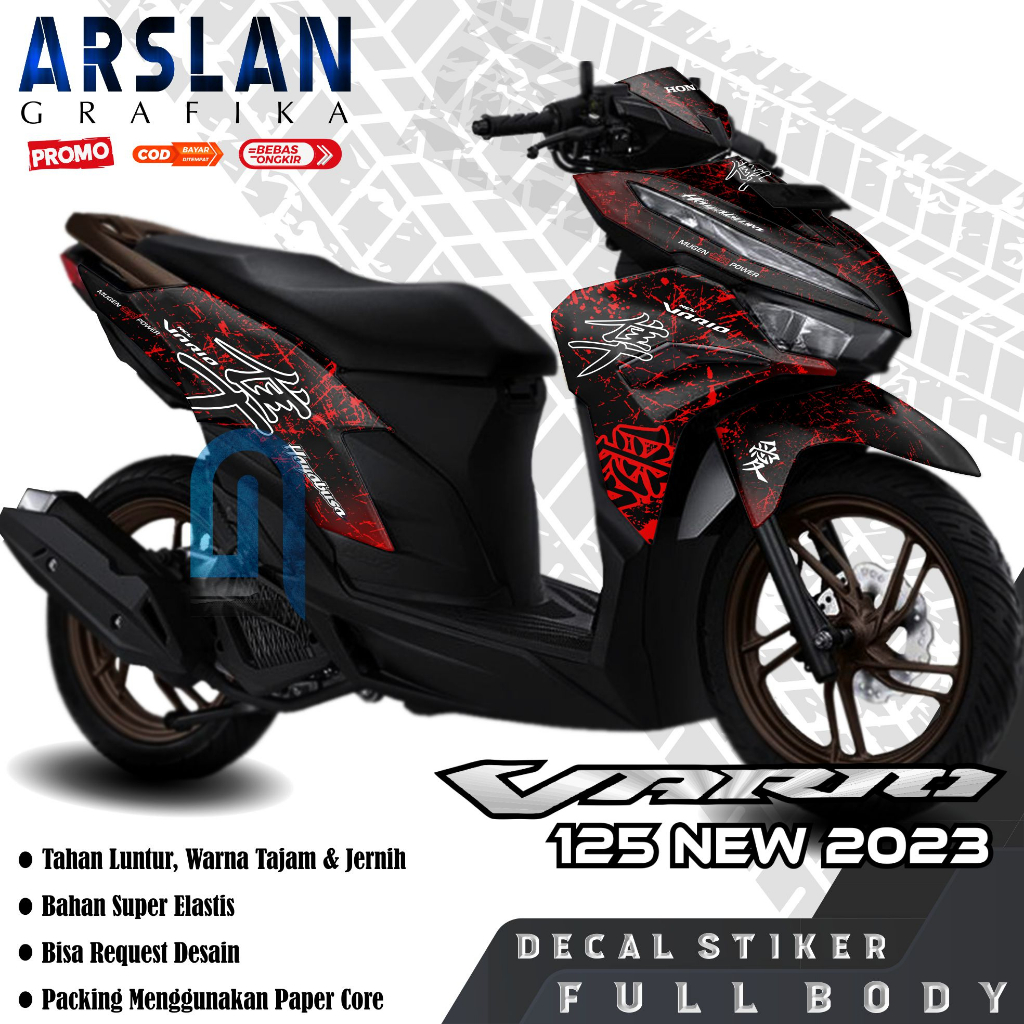 Jual Decal Vario New 125 2023 Stiker Honda Vario 125 Variasi / Desain Hayabusa | Shopee Indonesia