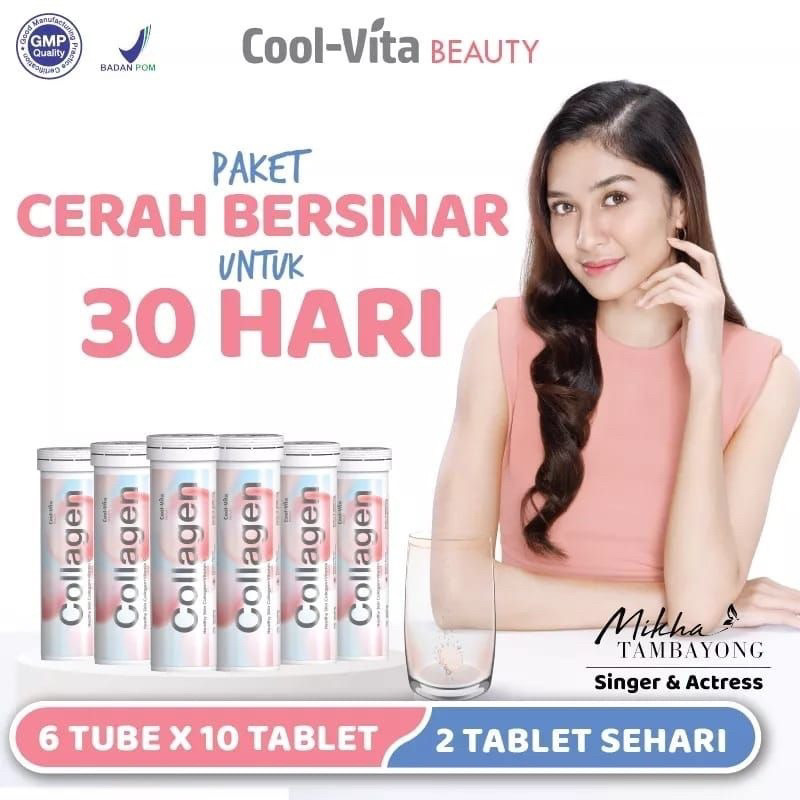 Jual ( READY) COLLAGEN COOLVITA HEALTY SKIN + VITAMIN C / kolagen Coolvita | Shopee Indonesia