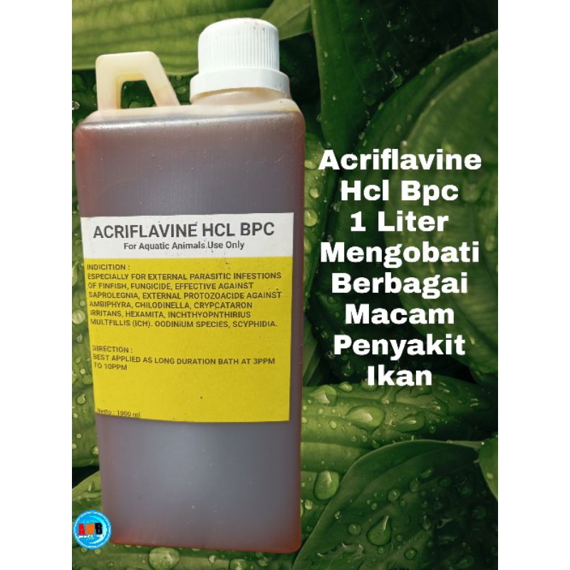 Jual Acriflavine hcl bpc 1Liter/Acriflavine 1liet/obat ikan 1liter ...