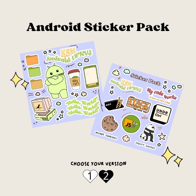 Jual Android Sticker Pack - KSM Android Merch | Shopee Indonesia