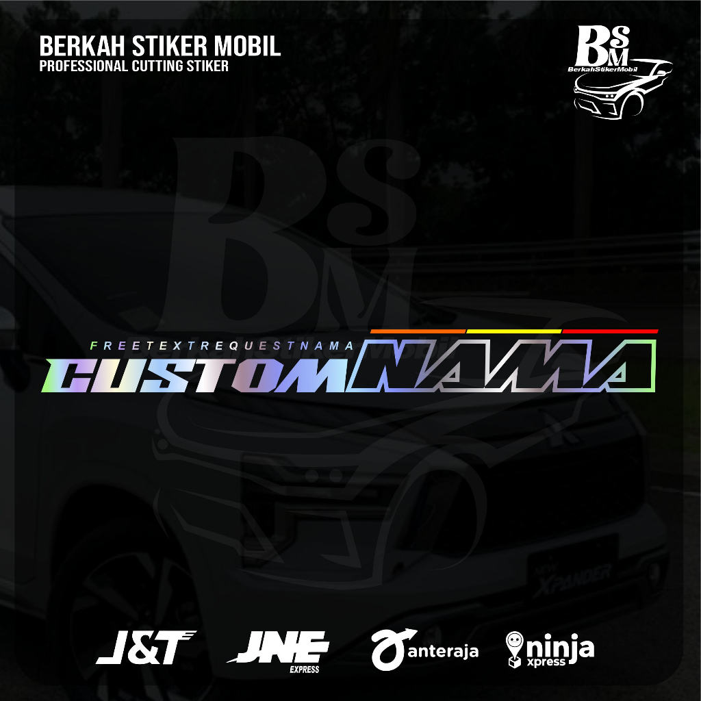 Jual stiker custom nama cutting stiker custom berbagai jenis huruf dan ...