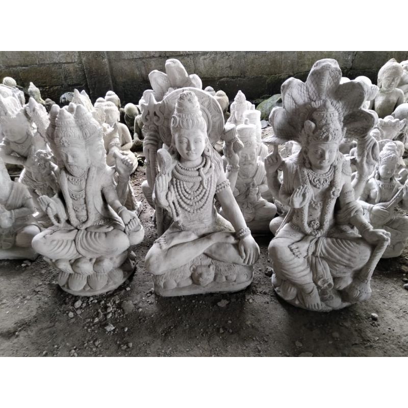 Jual patung dewa Siwa Dewi Wisnu dan dewa Brahma ( dewa trimurti ...