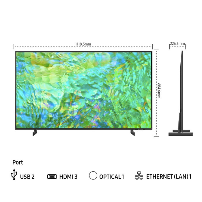 Jual LED UHD TV 4K SAMSUNG 50CU8000 50" CU8000 Crystal UHD 4K Smart TV ...