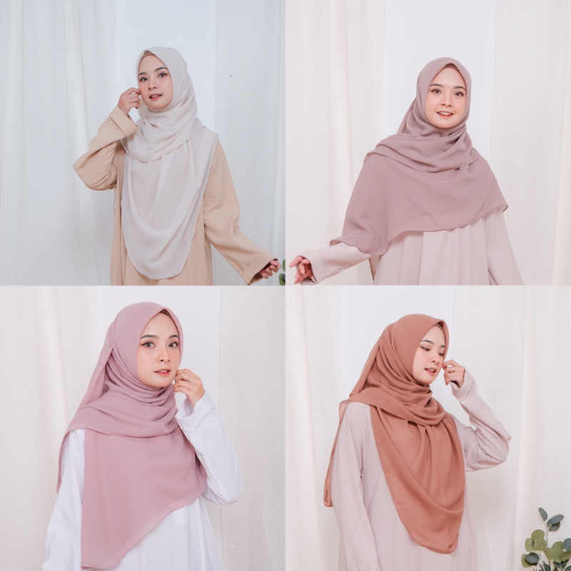 Jual HIJAB VOAL CURVE SEGIEMPAT SYARI 140X140 | PASHMINA BAHAN VOAL ...